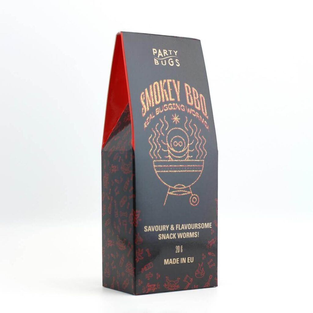 Tenebrio Molitor Snacks: Roasted Smokey BBQ Mealworms. Edible insects ...